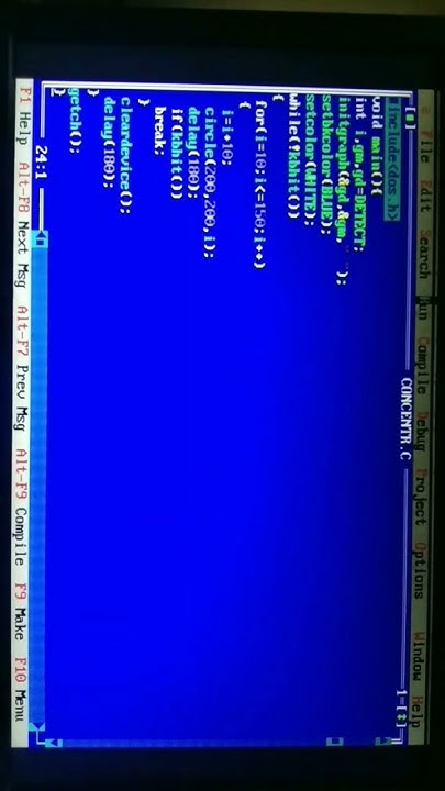 Draw A Concentric Circle Using C Language In Computer Graphics - YouTube