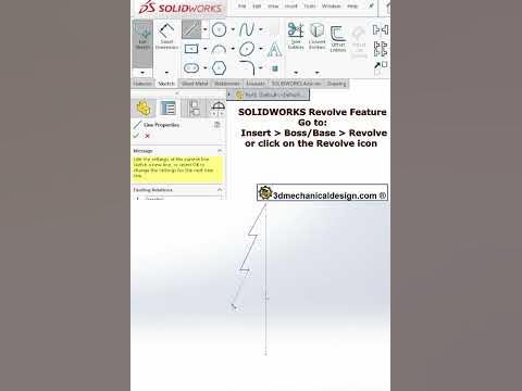 SOLIDWORKS Revolve Feature, #shorts - YouTube