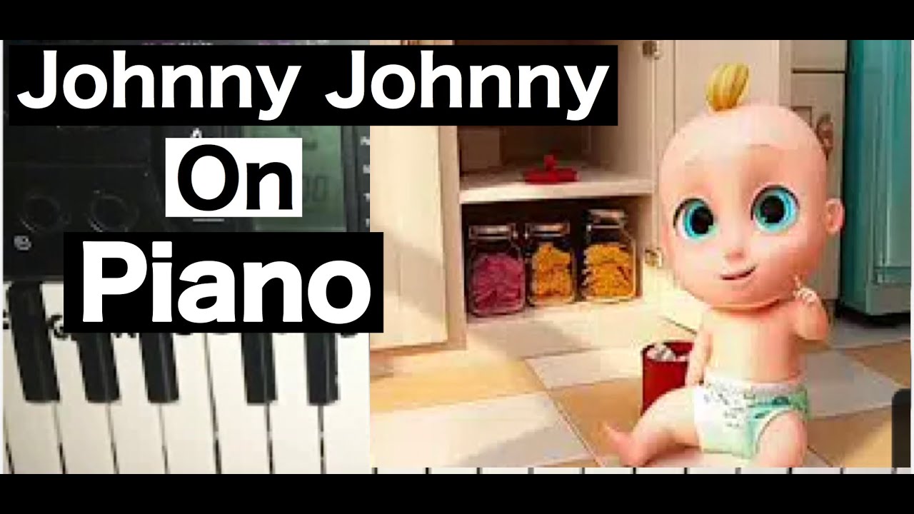 Adil presents Johnny Johnny rhyme on keyboard || Easy to play || with ...