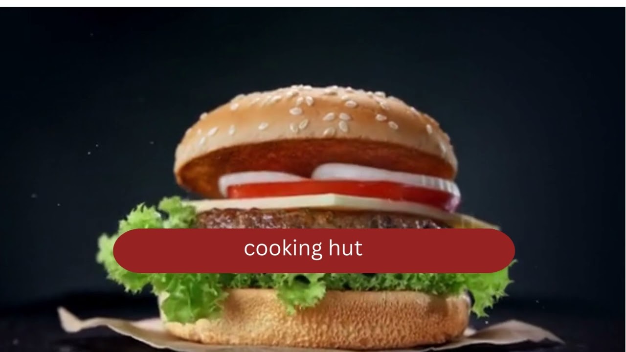 burger by cooking hut #streetfood - YouTube