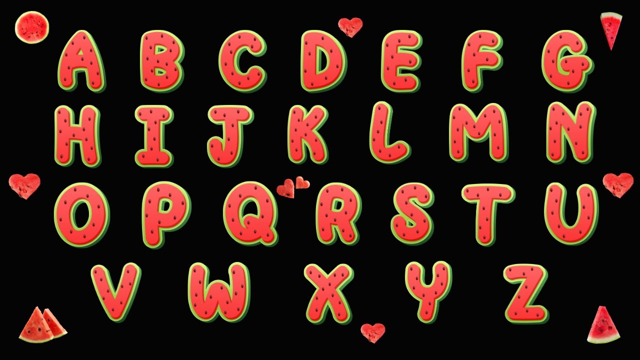 🍉ABC Song for Kids | Learn the Alphabet with Juicy Watermelon Letters ...