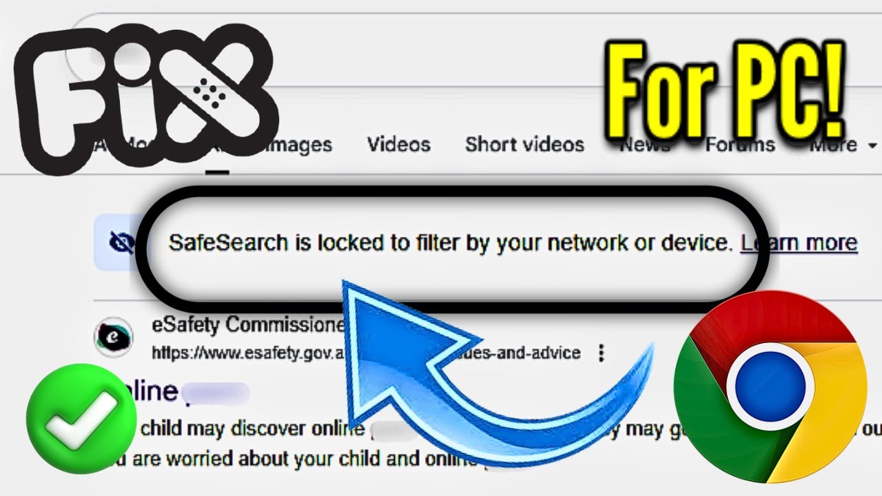 Safe Search is Locked to Filter by your Network or Device FIX on PC ...