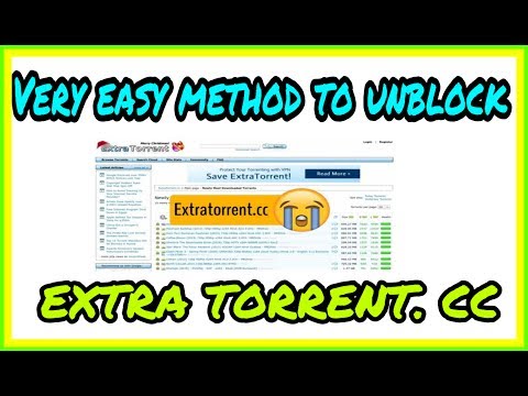 How to access EXTRA TORRENT. CC site  with too much easy.