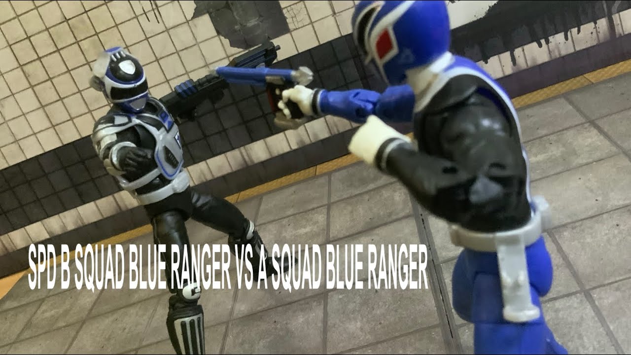 Power Rangers Lightning Collection SPD B Squad Blue Ranger & A Squad ...