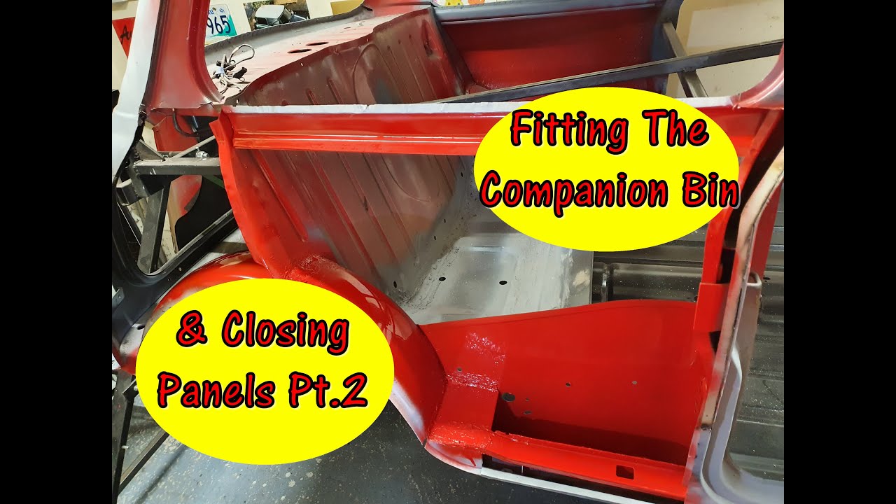 Classic Mini Restoration: Eleanor Video 65, Fitting The Companion Bin ...