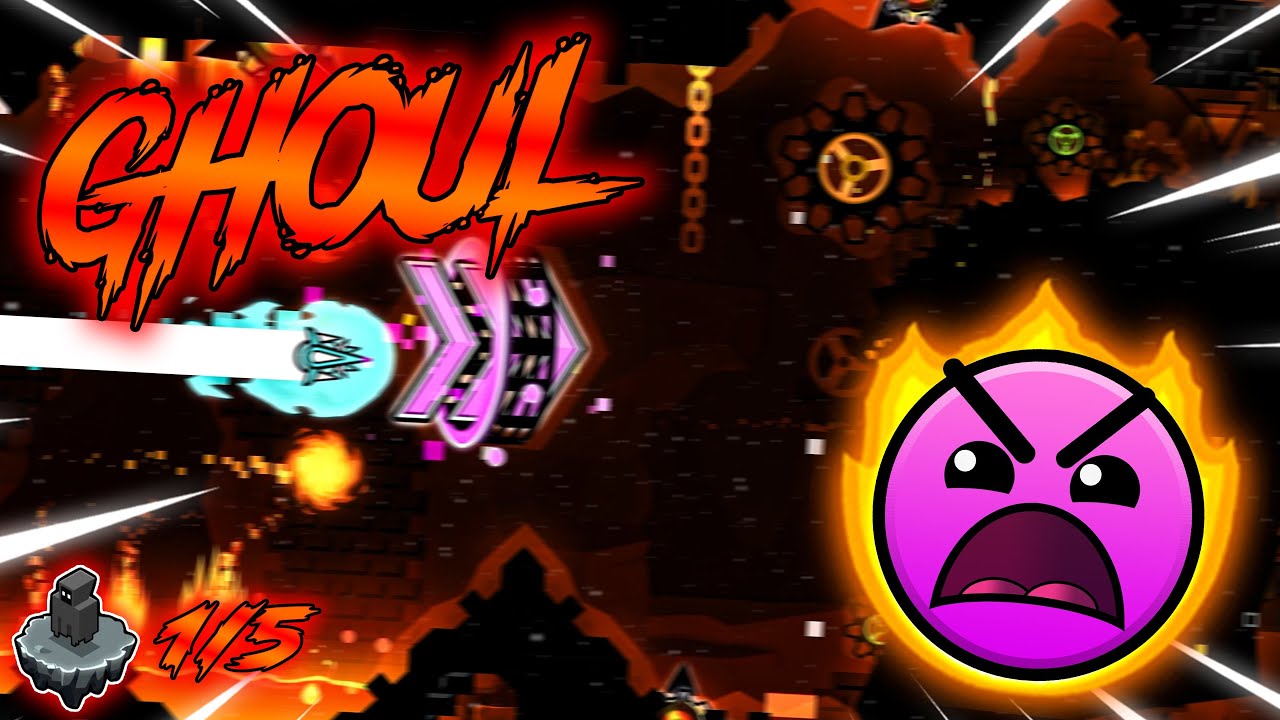 Geometry Dash - Ghoul 100% All Coins (By DesTicY) - YouTube