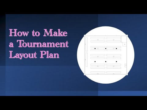 How to Make a Tournament Layout Plan - Excel Version - YouTube