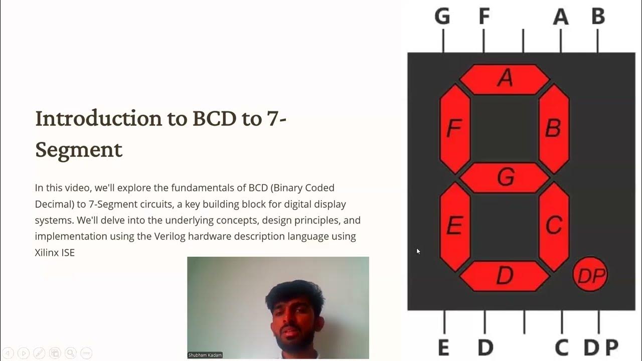 Understanding Working Of 7 Segment Display Using Bcd By The Help Of