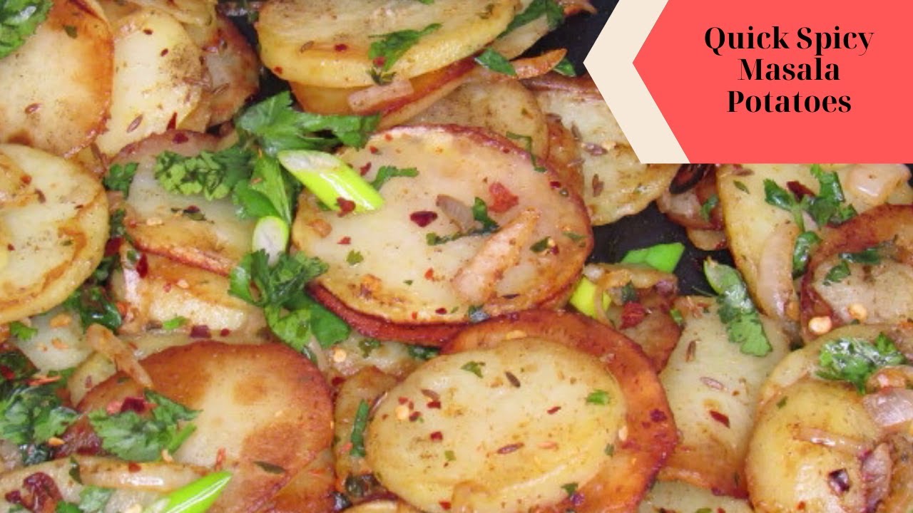 Spicy Masala Potatoes | Simple & Tasty Aloo Fry Recipe | How to make ...