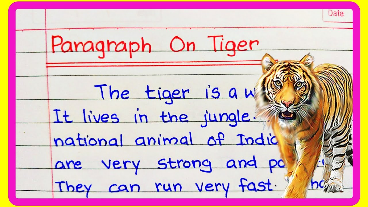 Tiger Essay | Tiger Paragraph in English | Paragraph On Tiger | Write ...