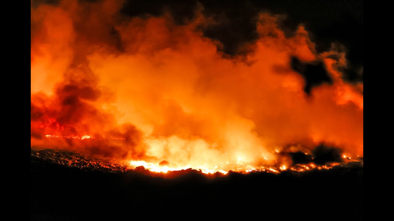 Garbage Fire at Robin Hood Bay Landfill; Tuesday, April 7, 2020 - YouTube