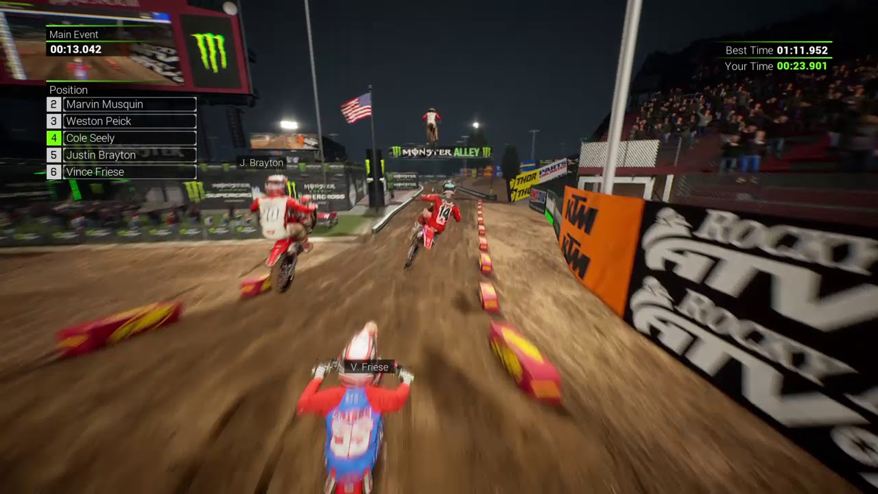 Monster Energy Supercross 2 the game - Las Vegas Gameplay - YouTube