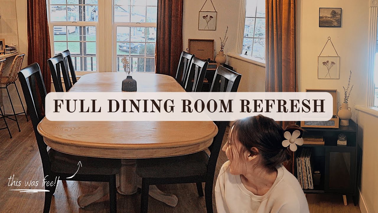 AFFORDABLE dining room refresh | RE-decorate with me EP 1 - YouTube