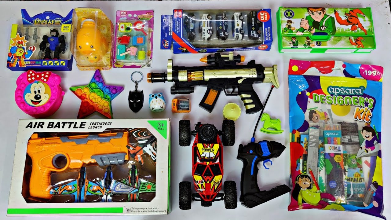 Ultimate Collection of Toys😱Plane Launcher Gun, Rc Car, Apsara Kit, Gun ...