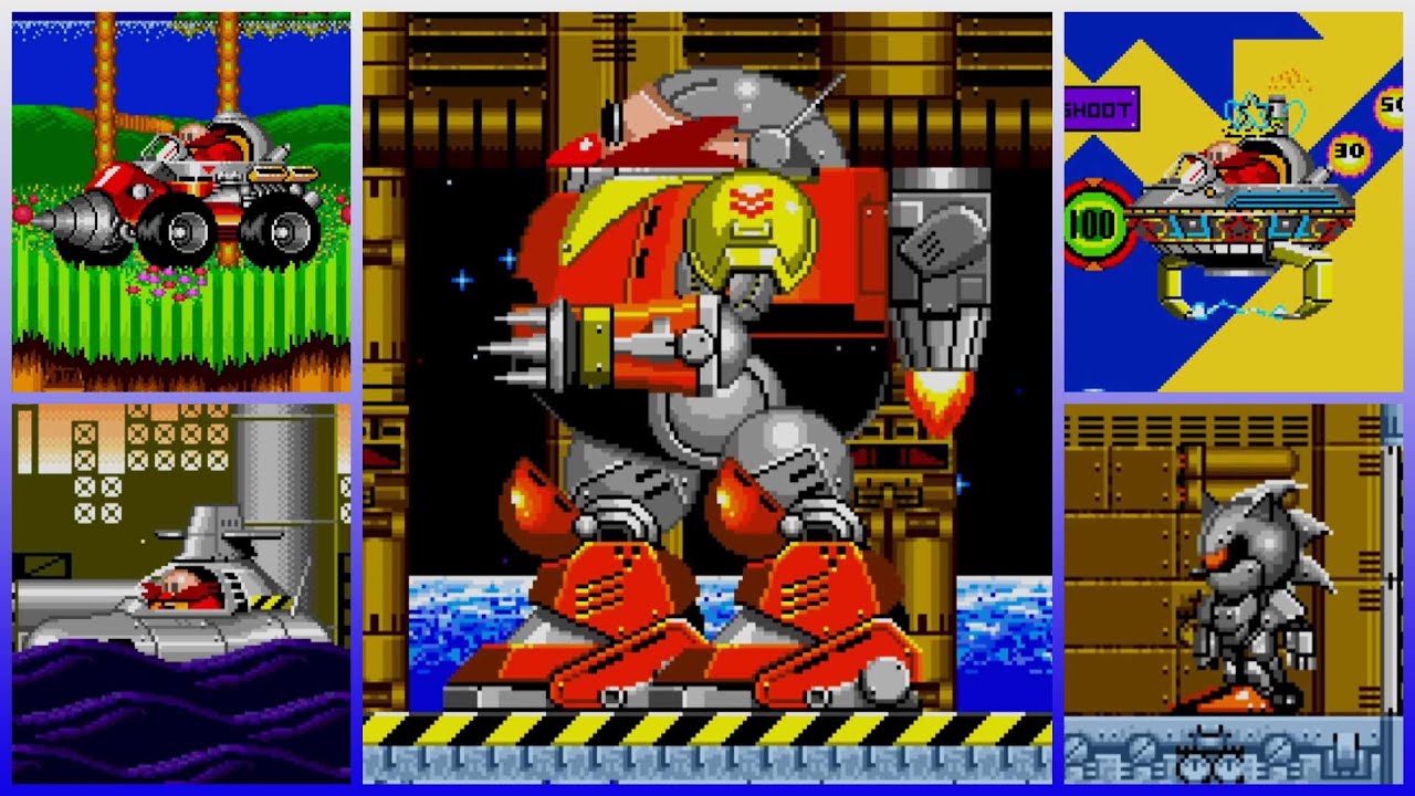 Sonic 2 (Origins) - All Bosses - YouTube