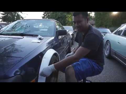 AW11 MR2 Woodsport Fender Flare Install - YouTube
