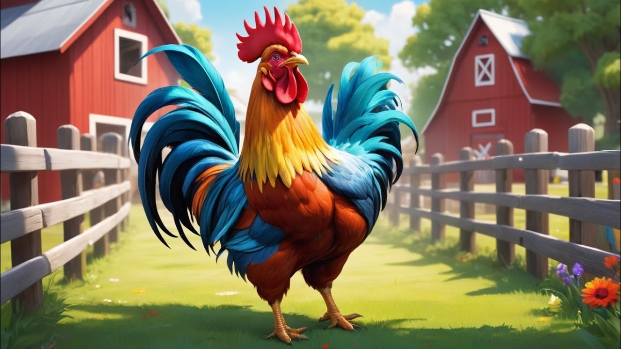 🐓 Cock-a-Doodle-Doo Song | Fun Nursery Rhyme for Kids | Junior KG ...