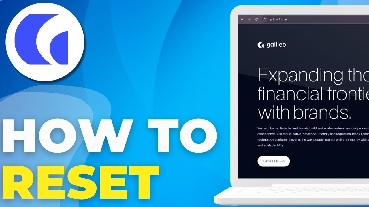 How to Reset Your Galileo SoFi powered Apps Online Banking Password ...
