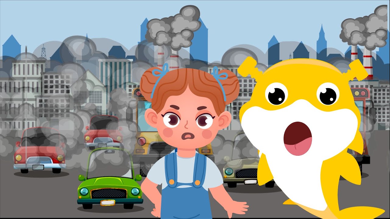 Zombie Baby Shark and Poppy on Mission to Clean the World | Little ...