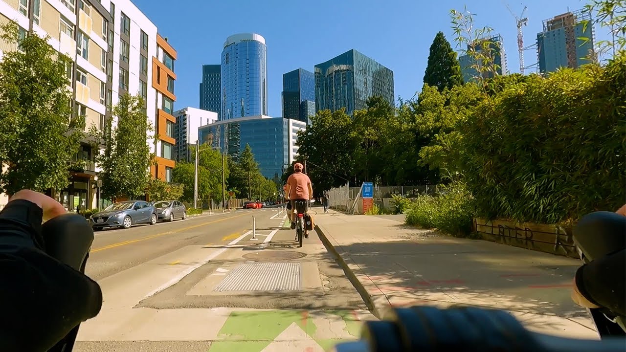 Biking the Cheshiahud Lake Union Loop into Downtown Seattle | GoPro ...