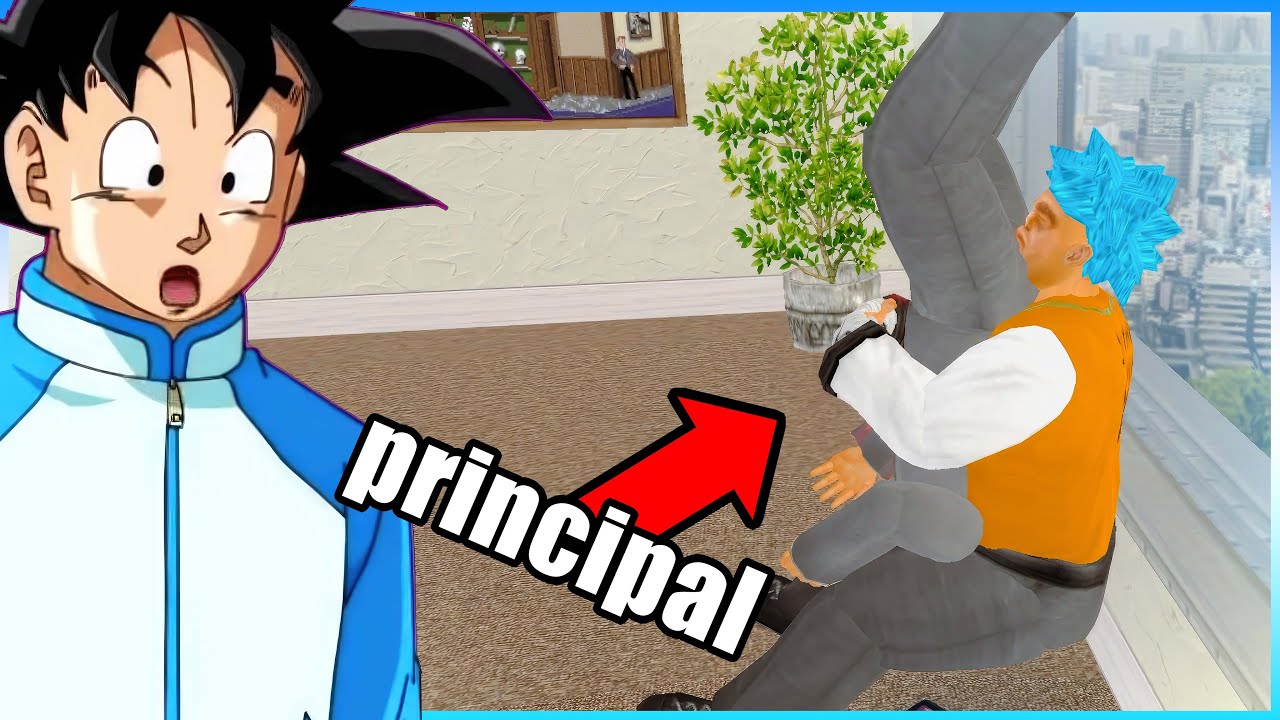 GOKU BECOMES A SCHOOL BULLY 🤣 (SCHOOL SIMULATOR) - YouTube