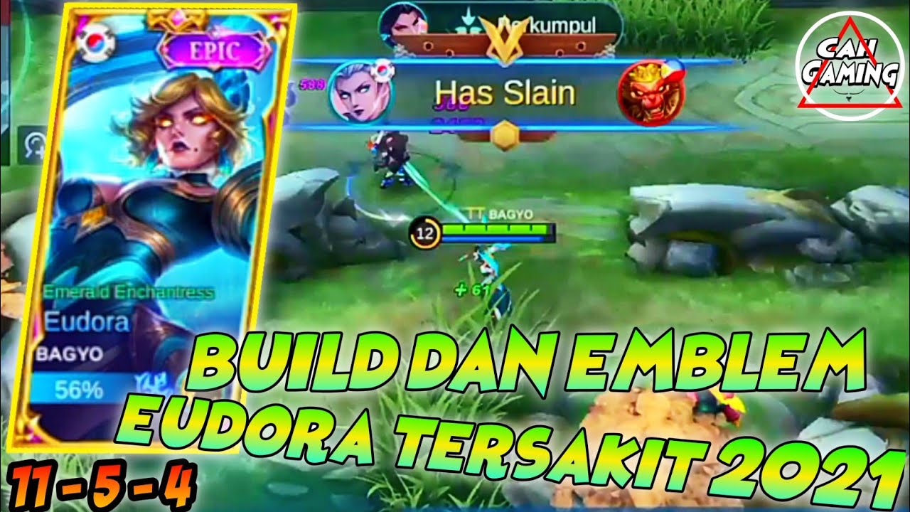 BUILD DAN EMBLEM EUDORA TERSAKIT 2021 || TOP GLOBAL EUDORA - YouTube