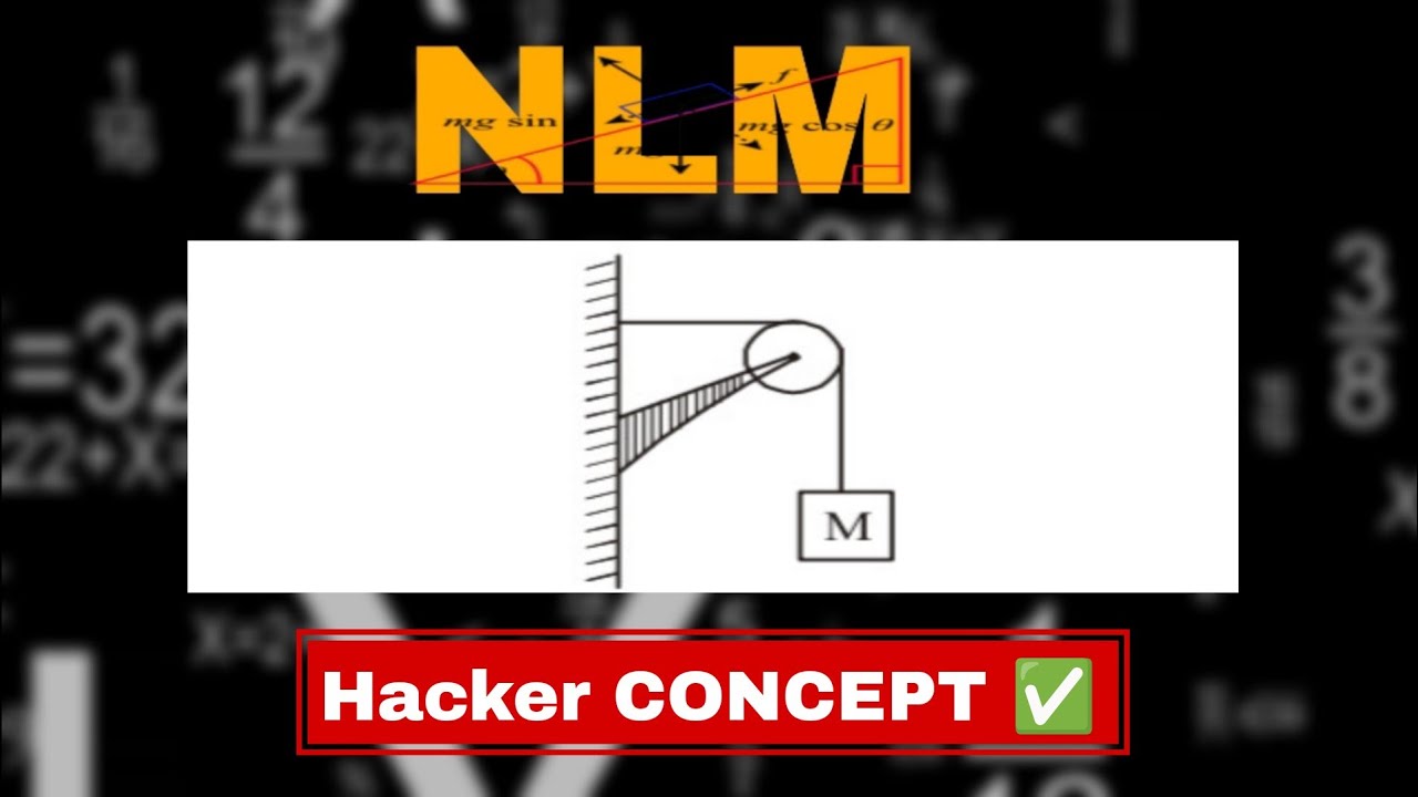 MOST IMPORTANT NLM PHYSICS QUESTION FOR JEE MAIN 2025 || IIT-JEE ...