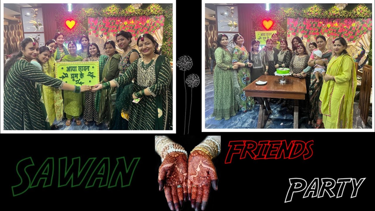 Sawan celebration with friends🍀💃🏻 | Games | Party | Fun | Mastiii ...