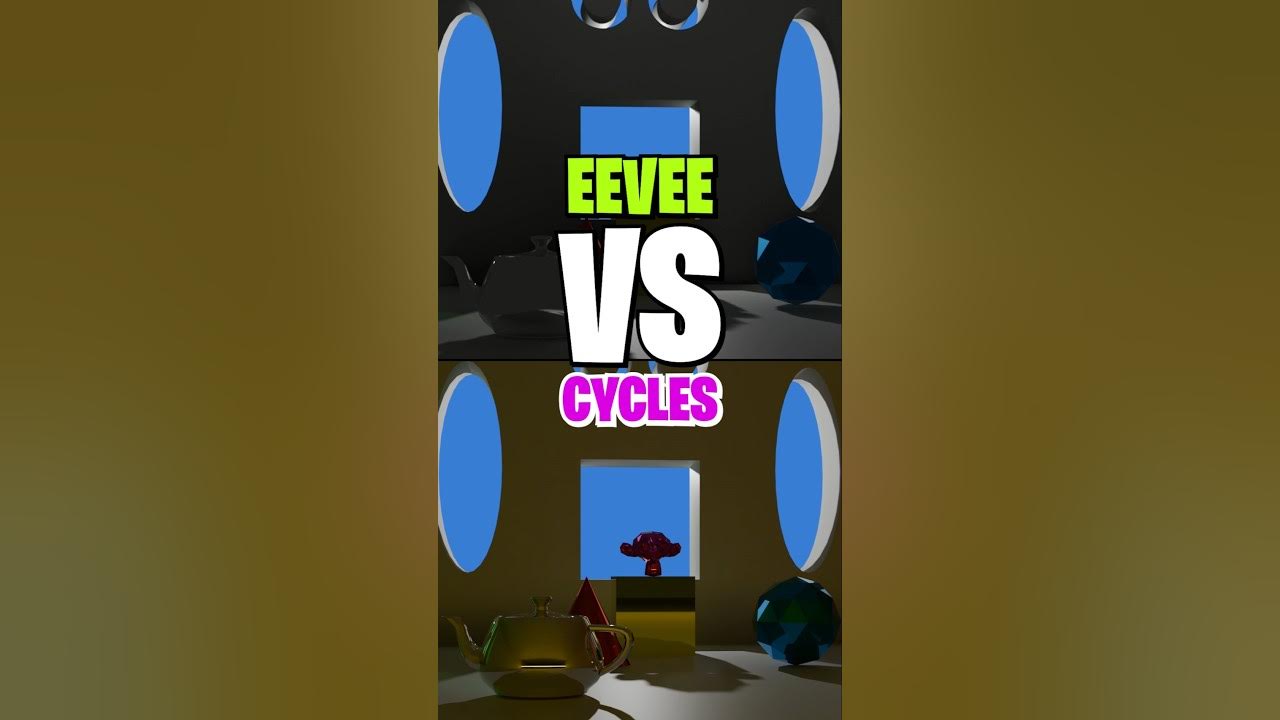 What Is The Difference Between Eevee and Cycles? #Shorts #GameDev #Blender #B3D #3DArt - YouTube