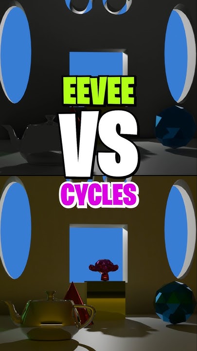 What Is The Difference Between Eevee and Cycles? #Shorts #GameDev #Blender #B3D #3DArt - YouTube