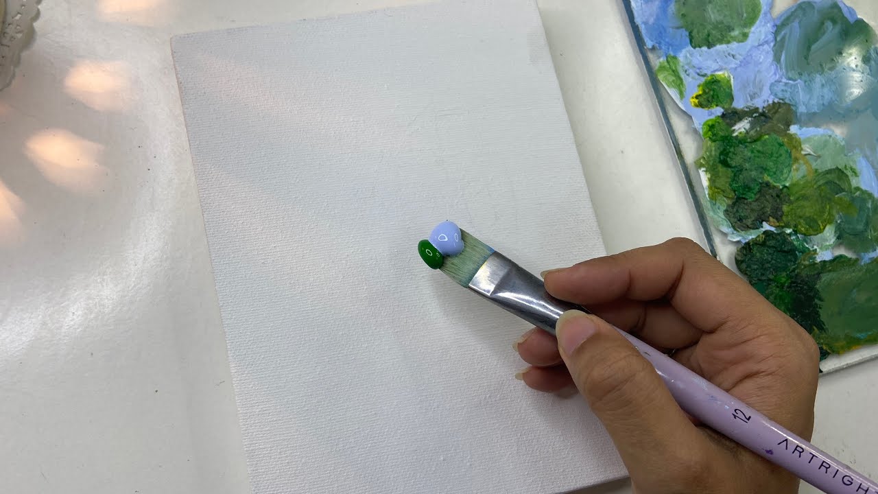 Landscape painting tutorial/ acrylic painting tutorial for beginners ...