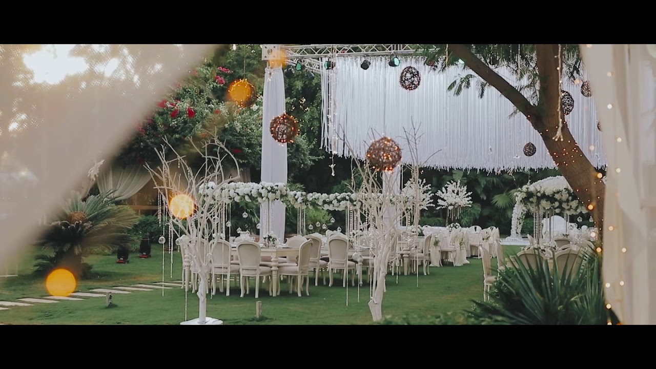 Open Air wedding - White Setup - YouTube