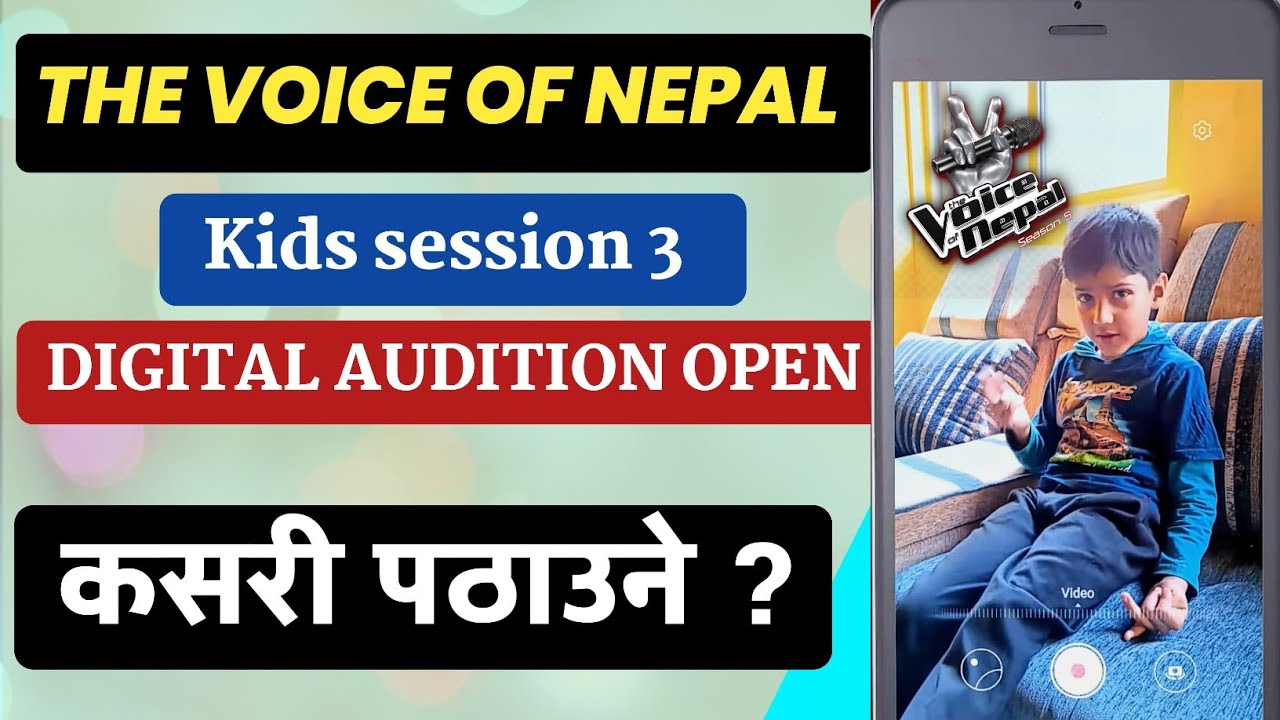 The voice of nepal kids season 3 | digital audition open | how to send ...