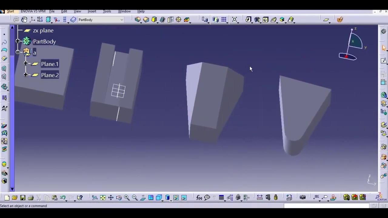 catia v5part design draft angle command - YouTube