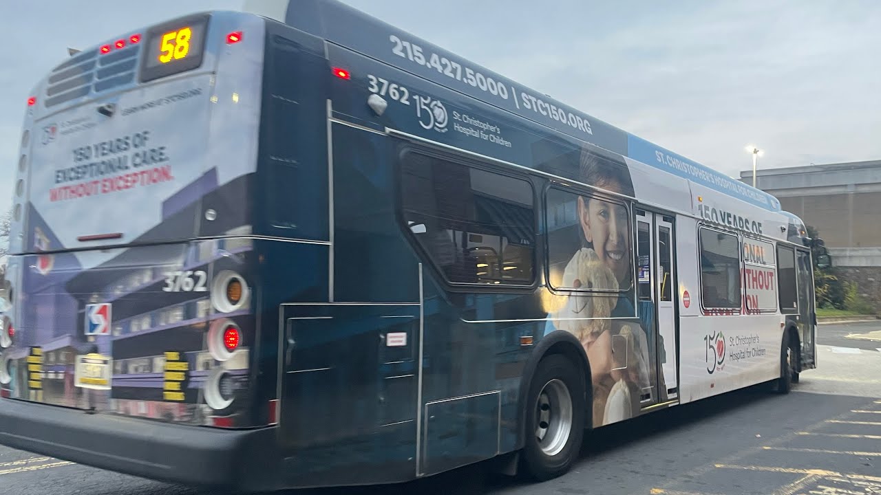 SEPTA 2025 New Flyer XDE40 #3762 on Route 58 (FULL RIDE) - YouTube