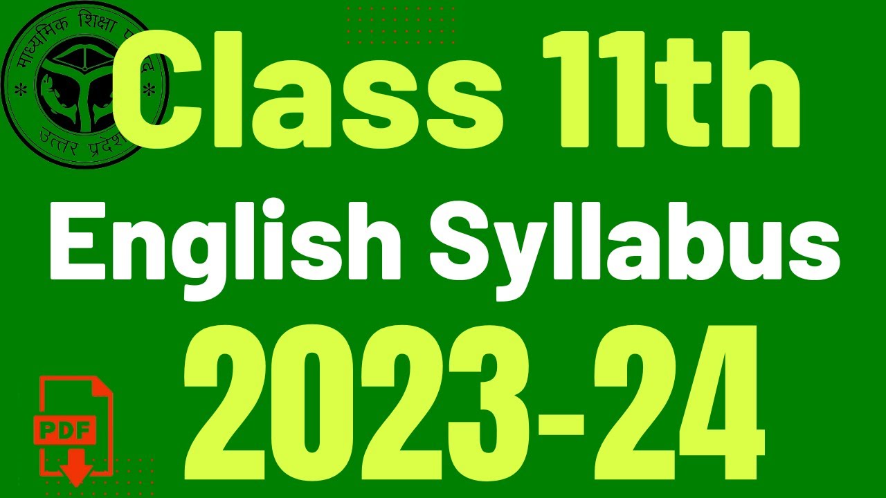 Up board class 11th syllabus english syllabus pdf download | Up Board ...