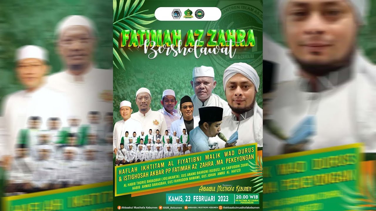LIVE || PPFA BERSHOLAWAT DALAM RANGKA HAFLAH AKHIRUSSANAH PP FATIMAH AZ ...