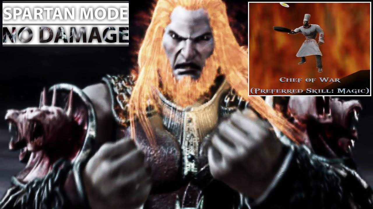 God of War Kratos vs Ares Hard (SPARTAN) No Damage COSTUME - CHEF OF ...