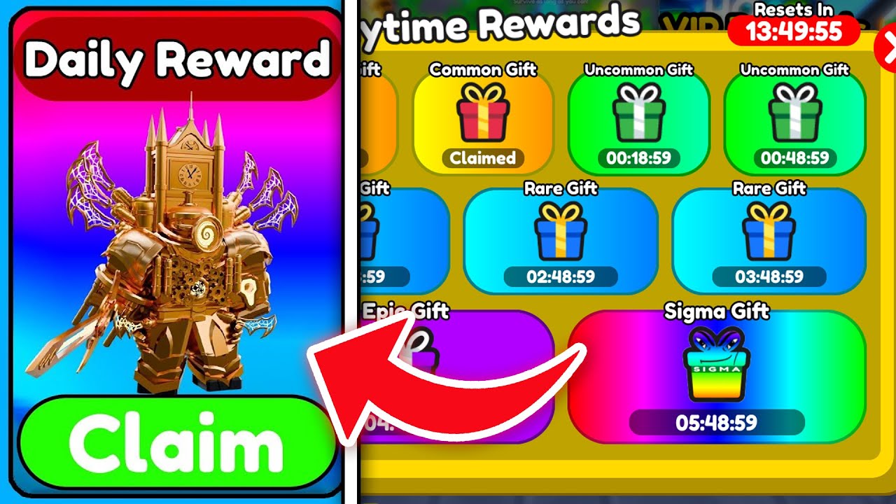 THE DAILY REWARD HACK UPGRADED TITAN CLOCK MAN 💎 Toilet Tower Defense ...
