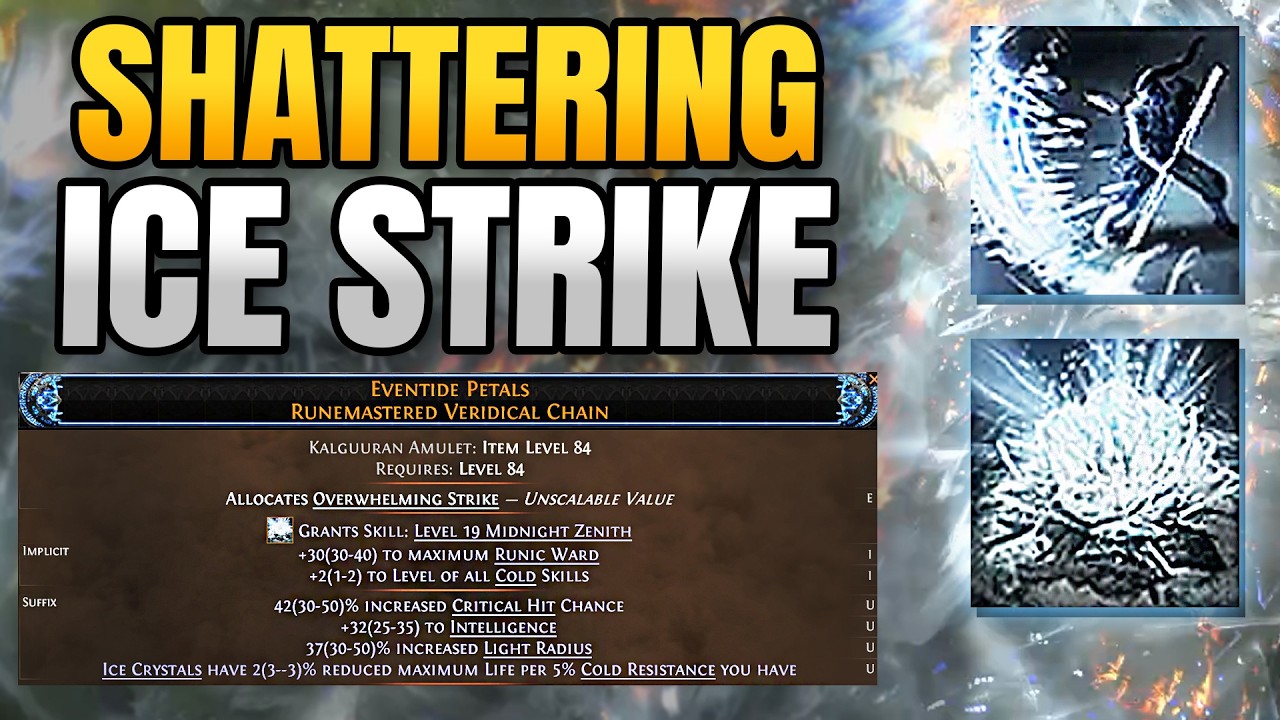 Ice Strike SHATTERING Monk Build Guide 0.5 Endgame Update - Path of ...