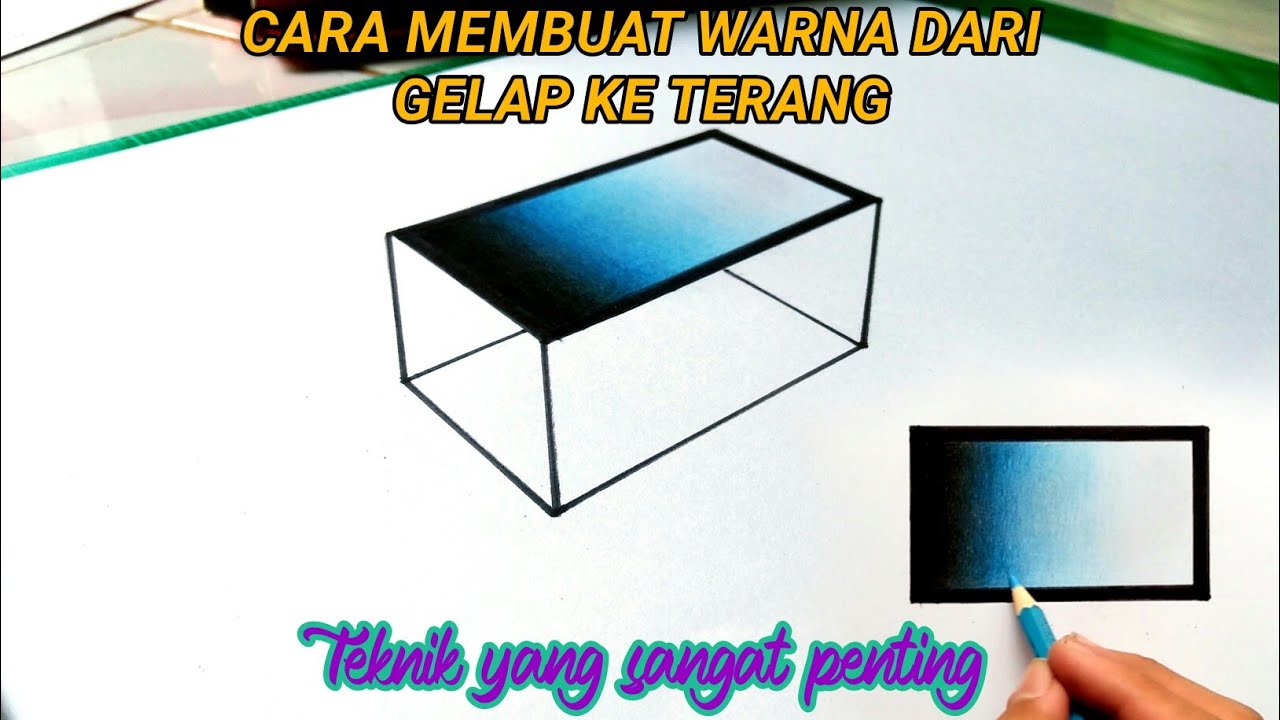 Cara membuat warna gradasi dari gelap ke terang || Pemula wajib mencoba ...