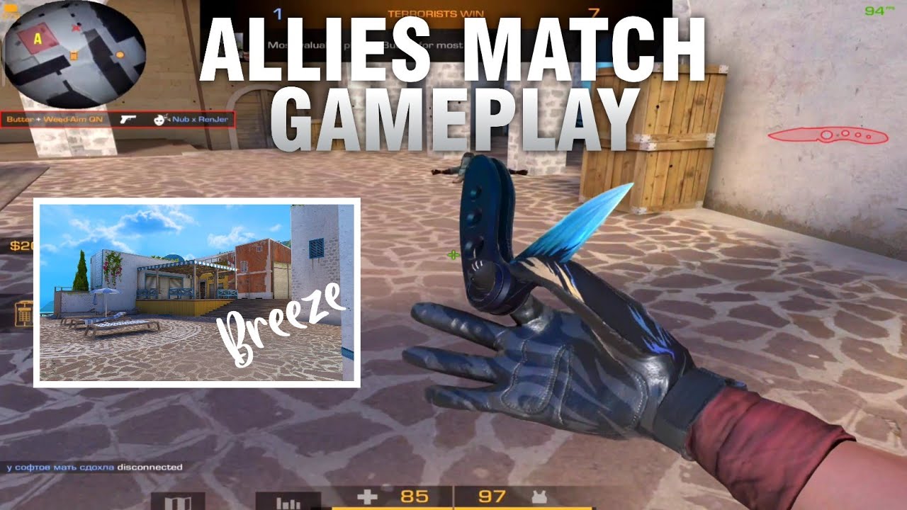 STANDOFF 2 Season 4 - Allies Match Gameplay On Breeze Map! - YouTube