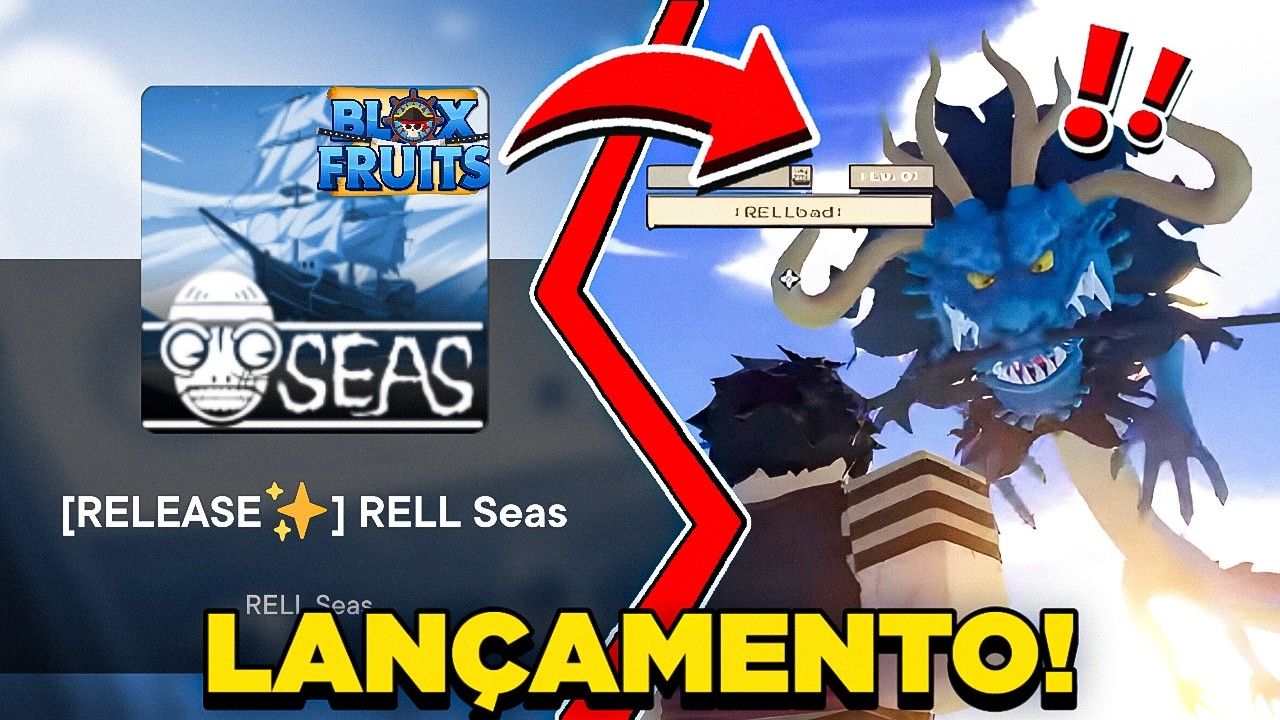 FINALMENTE o LANÇAMENTO do RELL SEAS VAI ACONTECER, BLOX FRUITS AGORA ...