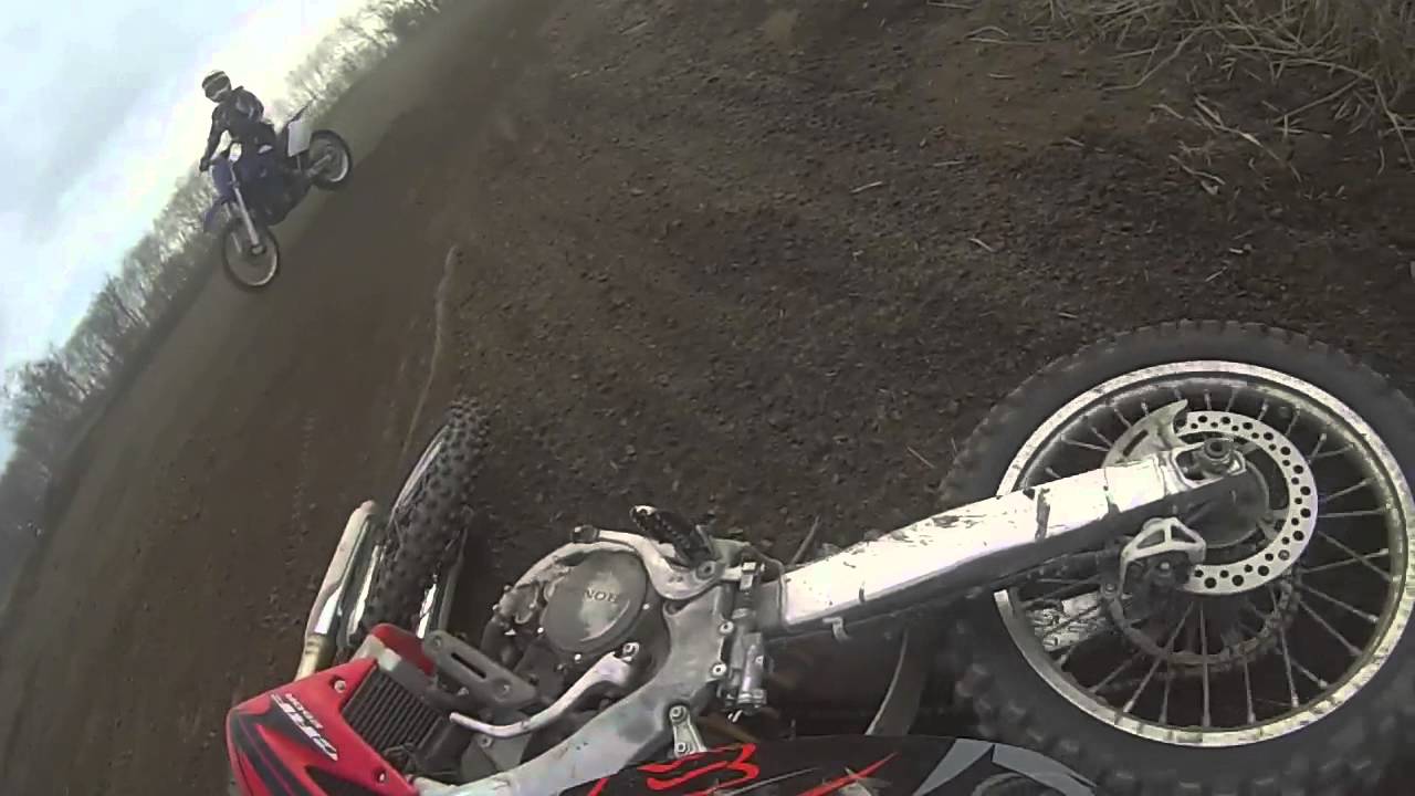 Dirtbike Crash - Over the bars slam - YouTube