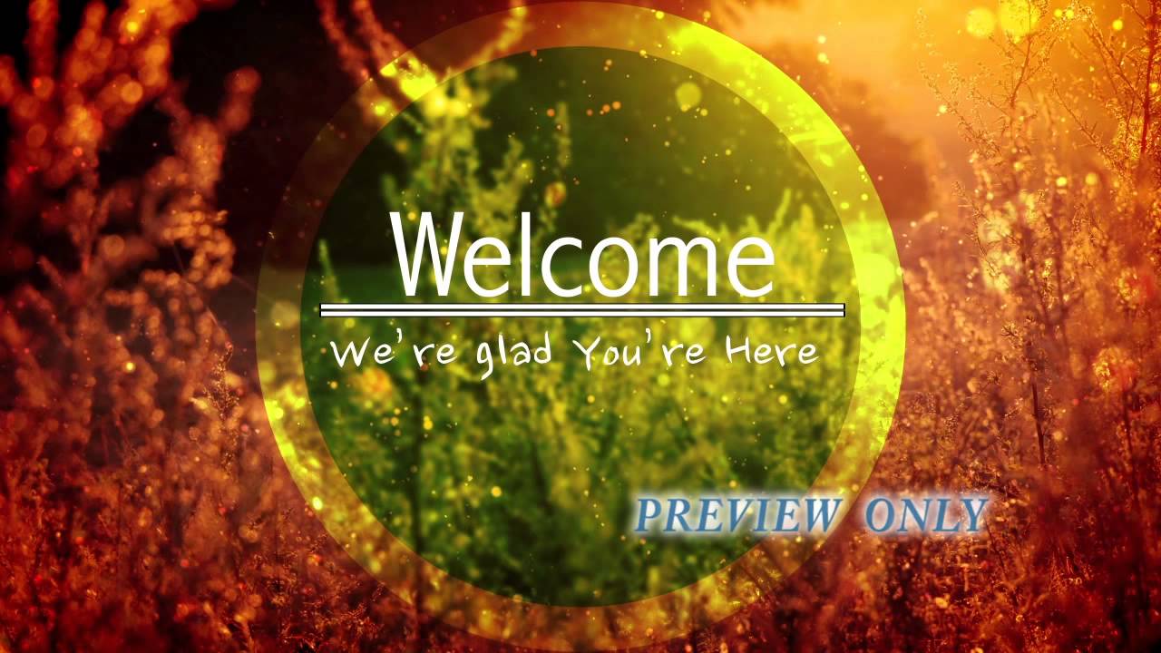Delightful Fall Welcome Motion Background - YouTube