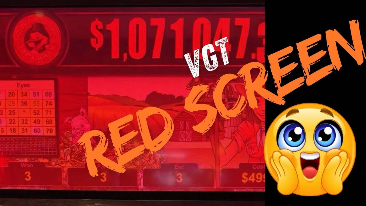 VGT Red Screen Slot Run Up Cash barn Choctaw OCR Slots flash back ...