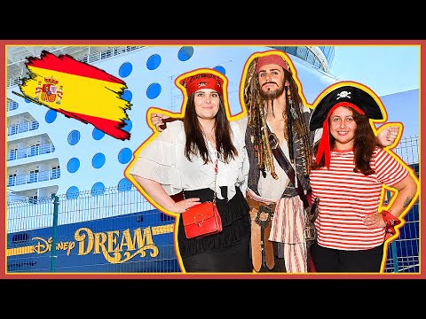 Disney CRUISE Vlog 🛳️ SPAIN | Exploring Bilbao, PIRATE Night & FIREWORKS at Sea! Day 3