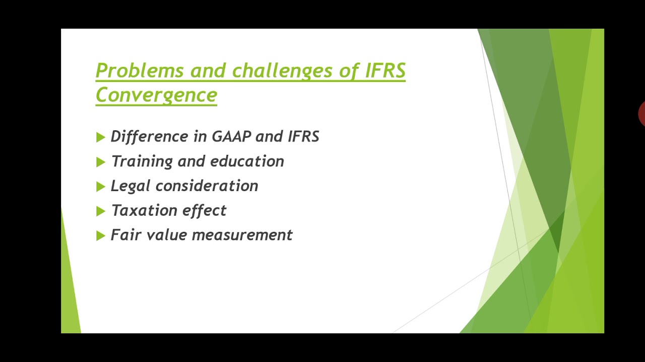 II MCom IFRS-Convergence of IFRS and Ind AS - YouTube