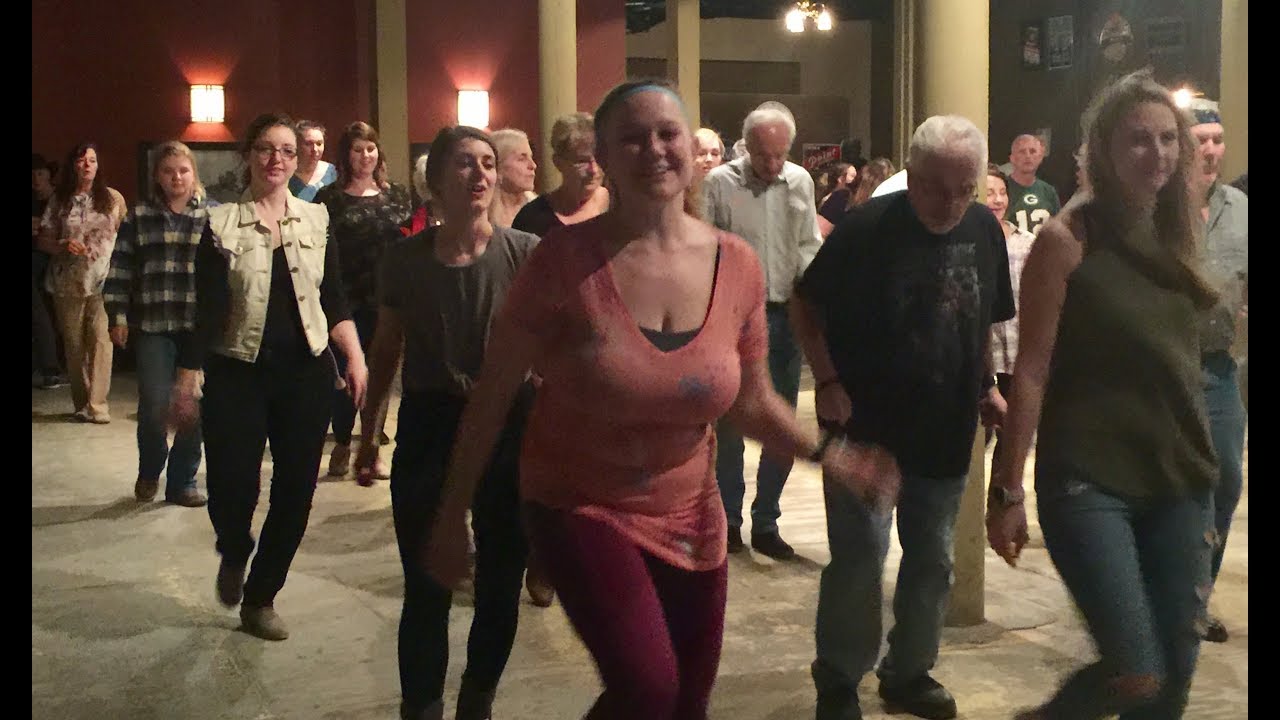Free and Easy Line Dance Lessons every Wednesday in Waukesha, WI - YouTube
