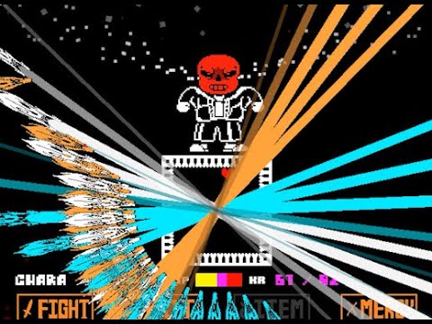 Undertale Hard Mode Angry Sans Full Fight Completed! - YouTube